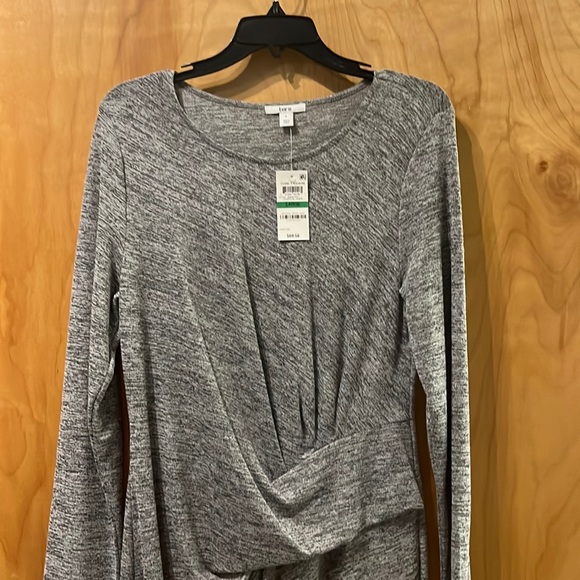 Bar III | Dresses | Grey Jersey Wrap Dress Brand New | Poshmark